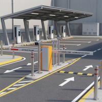 China Intelligent Charging Vehicle Gate Barrier Anti Tailgating IP44 Automatic Boom Barrier System for sale