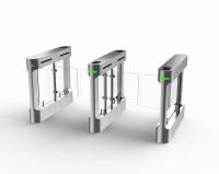 China Anti Pinch Turnstile Flap Barrier Gate ,  Facial Recognition Turnstile With Counting Function for sale