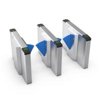 China Automatic Optical Swing Turnstile , Flap Barrier Turnstile Gate With Face Recognition for sale