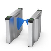 China Automatic Optical Swing Turnstile , Flap Barrier Turnstile Gate With Face Recognition for sale
