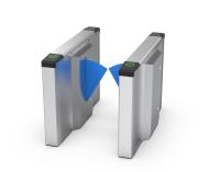 China SUS201 Swing Turnstiles Anti Pinch Anti Tailgating Access Control Turnstile Gate With Card Reader for sale