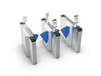 China SUS201 Swing Turnstiles Anti Pinch Anti Tailgating Access Control Turnstile Gate With Card Reader for sale