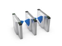China SUS201 Swing Turnstiles Anti Pinch Anti Tailgating Access Control Turnstile Gate With Card Reader for sale