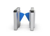 China SUS201 Swing Turnstiles Anti Pinch Anti Tailgating Access Control Turnstile Gate With Card Reader for sale