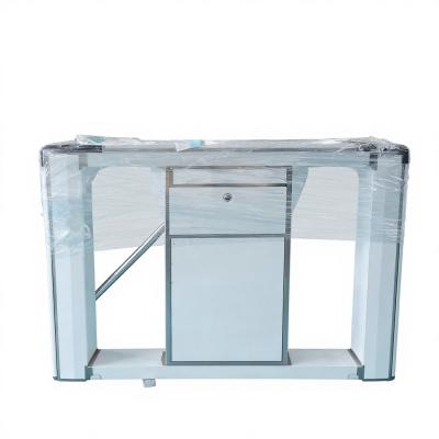 China 1400*255*980mm Single Core Three Roller Gate SUS304 Access Control Multi Factor Authentication for sale