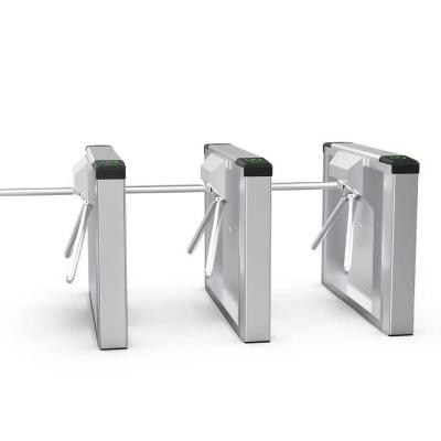 China Multiple Authentication Mode Tripod Turnstile Gate Access Control with Face Recognition QR Code Fingerprint for sale