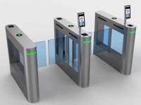 China Flap Barrier Turnstile Gate , 304 Stainless Steel Fully Automatic Systems Turnstiles for sale