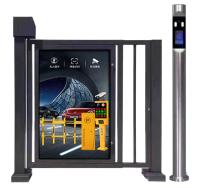 China 1 Way Full Height Sliding Turnstile Gate Fully Automatic Full Height Pedestrian Turnstiles for sale