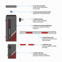 China TAIWEI TW-A6 Auto Parking Barrier Gate, 2-Way Brushless Motor IP44, Remote Control Removable Boom for Parking Lot for sale