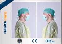 China Elastic Cuff Non Woven Disposable Protective Gowns Hospital Isolation Gown Single Use for sale