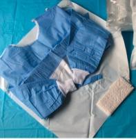 China SMS Sterile Disposable Surgical Gowns , Disposable Theatre Gowns Anti - Blood S-3XL for sale