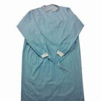 China SMS Sterile Disposable Surgical Gowns , PP PE Spunlace Disposable Operating Gowns  for sale