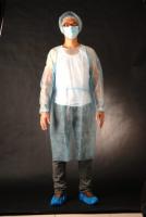 China Sbpp Blue Disposable Isolation Gowns S-6XL Thumb Loops Garments  In AAMI Level 1,2,3​ for sale