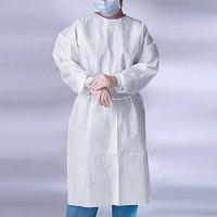 China Durable Eco Friendly Disposable Isolation Gown Waist Tie 20-70G Patient Gown  for sale