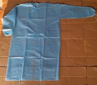 China Nonwoven Disposable Medical Exam Gowns With Elastic Cuff S-3XL CE ISO Approved for sale