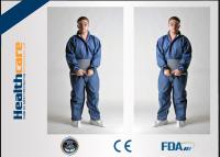 China Type 5 / 6 Disposable Protective Coveralls , Chemical Resistant Coveralls Disposable for sale
