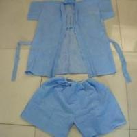 China Disposable Scrub Suits Nonwoven For Spa , Disposable Medical Protective Clothing  for sale