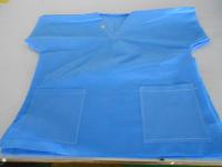 China Unisex SMMS Disposable Scrub Suits V-neck Shirt And Pants For Doctor EO Sterilized for sale