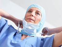 China SPP Blue Color Disposable Medical Scrubs Operating Room Clothing S-4XL for sale