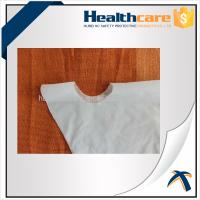 China Antibacterial Disposable Protective Gowns / CPE Isolation Gown With Thumb Up for sale