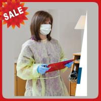 China Nonwoven Disposable Dressing Gowns Hospital Scrubs With Elastic Cuff Anti Blood for sale