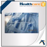 China Multifunction 16-80G Disposable Isolation Gowns Ultrasonic Heat Seal Blue/Yellow Coats for sale
