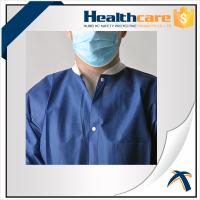 China PP Or PE Coated Disposable Isolation Gowns Different Size with V Collar and Pockets for sale