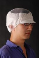 China Nonwoven PP Disposable Head Cap Bule/White Cap With Peaked CE ISO FDA For Food for sale