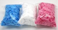 China Colorful Disposable Head Cap Transparent Customized PE Cap With Elastic CE ISO FDA for sale