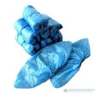 China Blue Color Disposable Shoe Covers CPE Round Or Flat Elastic Size With CE ISO FDA for sale