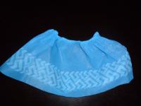 China CE ISO Yellow / Blue Shoe Covers Disposable Anti Skid Lightweight One Time Use for sale
