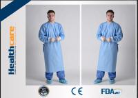 China Breathable Sterile Disposable Hospital Gowns 4 Ties Adjustable Neck Free Sample for sale