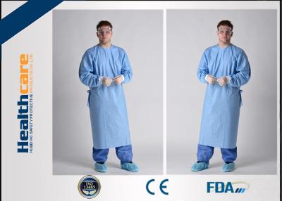 China Breathable Sterile Disposable Hospital Gowns 4 Ties Adjustable Neck Free Sample for sale