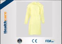 China Pink Disposable Isolation Gowns 115x137CM PP+PE Gown With Long Sleeve for sale