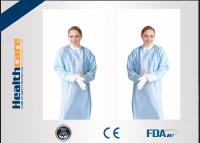 China Nonwoven Disposable Medical Exam Gowns With Elastic Cuff S-3XL CE ISO Approved for sale