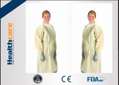 China Non Woven Disposable Isolation Gowns 20-60G Protective Wear Blue / Yellow / White Color for sale