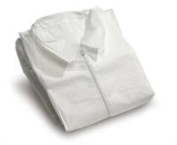 China Liquid Resistant Disposable Coveralls With Hood , Protective Coverall Suit Nonwoven for sale