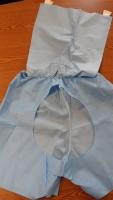 China Soft Nonwoven Colonoscopy Disposable Patient Exam Gowns With Hook And Loop for sale