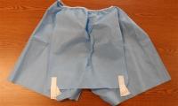 China Soft Nonwoven Colonoscopy Disposable Patient Exam Gowns With Hook And Loop for sale