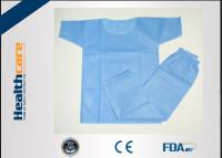 China Eco Friendly Disposable Scrub Suits Surgical Hospital Gowns With CE Certificate for sale
