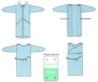 China SBPP Disposable Medical Gowns 16g Medical Isolation Gowns for sale