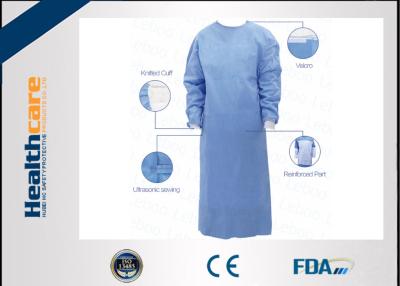 China EO Sterile 20~55gsm Disposable Protective Gowns For Operating Room for sale