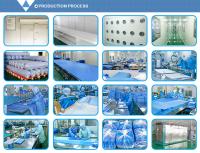 China Green Blue Medical Disposable Clothing Non Toxic Nonwoven Round Neck Suits for sale