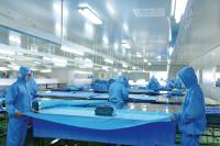 China Durable SMS Disposable Surgical Packs Sterile Cath Lab Kit In Blue Color for sale