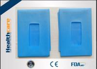 China EO Dispoable Surgical Drapes 55g Impregnated Cloth And PE Film With Square Hole for sale