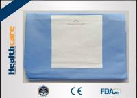 China Blue SMS Sterile Surgical Drapes Latex Free With Collection Pouch And Hole for sale
