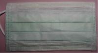 China Green Polypropylene Disposable Mouth Mask ASTM D3776/ASTM D 5035 Standard for sale