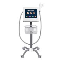 China Permanent White Full Body Fiber Hair Removal Laser Machine With Dual Cooling System for sale