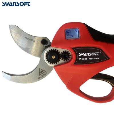 China Swansoft pruning scissors 4.0cm electric pruner with LED and Finger Protection for sale
