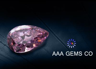 China High Hardness Pear Shaped Moissanite Pink For Ring / Earring for sale